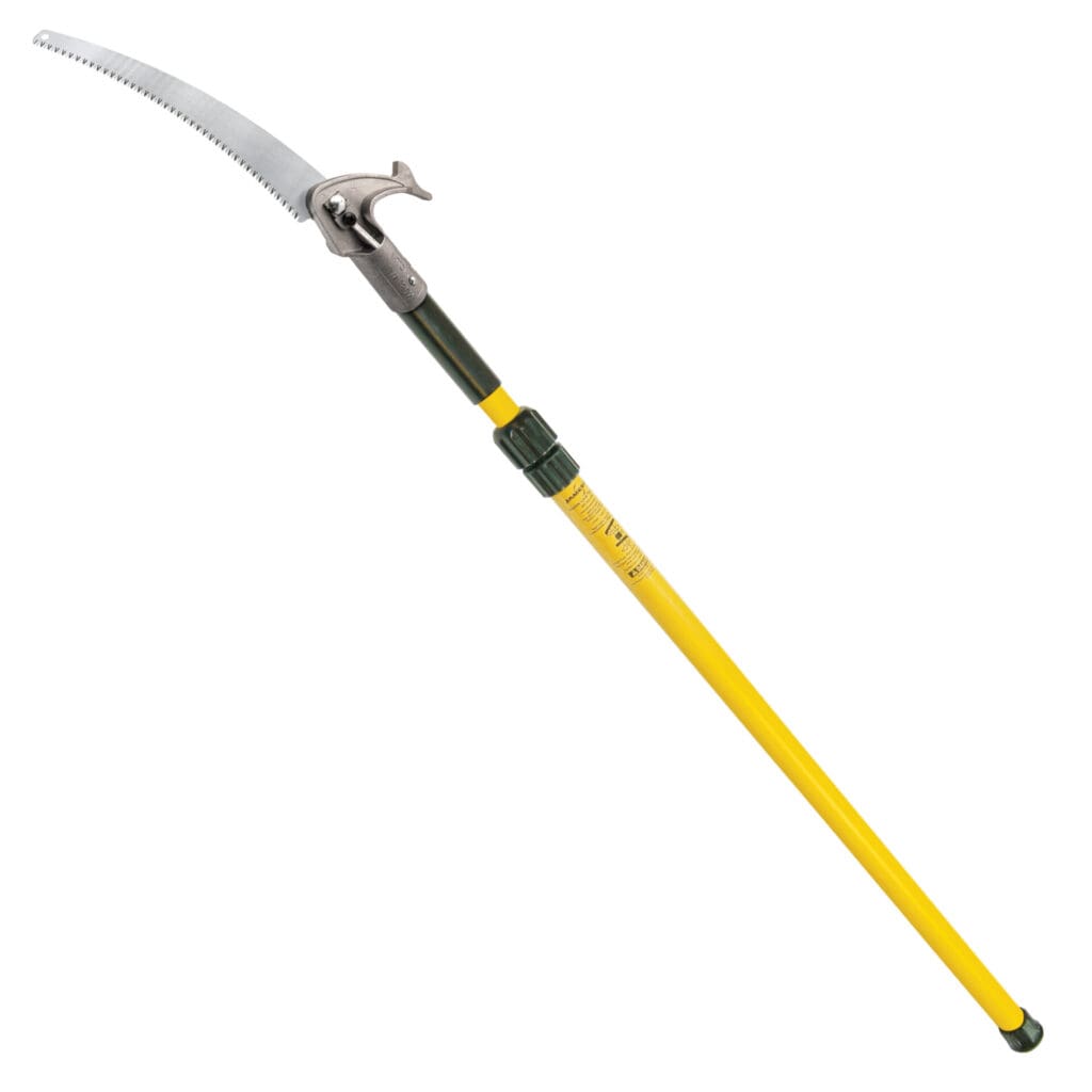 Double Lock Telescoping Pole w/ Mount Pole Saw & Tri-Cut Saw Blade 7-14 ...