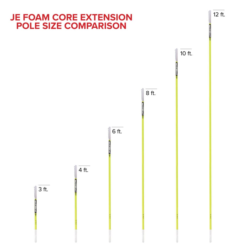 Foam Core Extension Poles | Jameson Tools | JE-Series